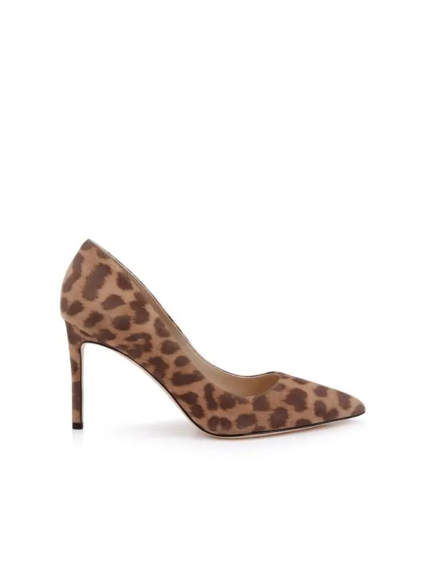 L'Agence Maelle Suede Pump - Leopard Suede