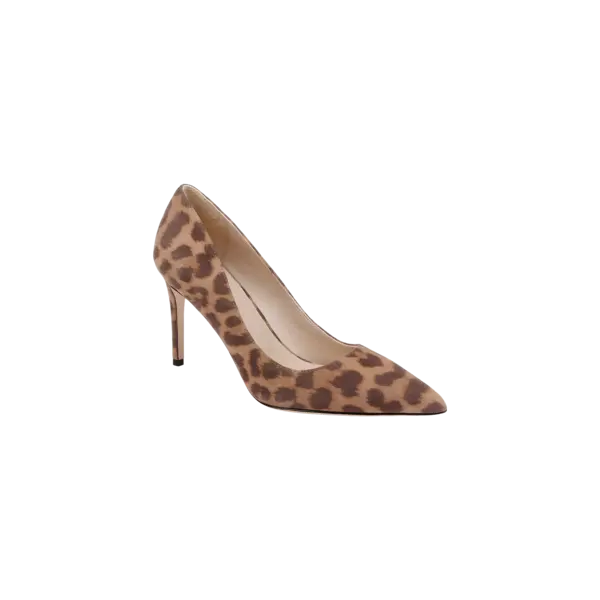 L'Agence Maelle Suede Pump - Leopard Suede