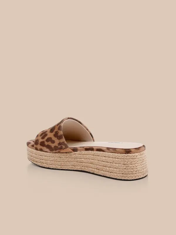 L'Agence Ramani Leopard Print Espadrille - Leopard Suede