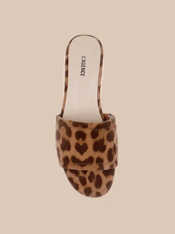 L'Agence Ramani Leopard Print Espadrille - Leopard Suede