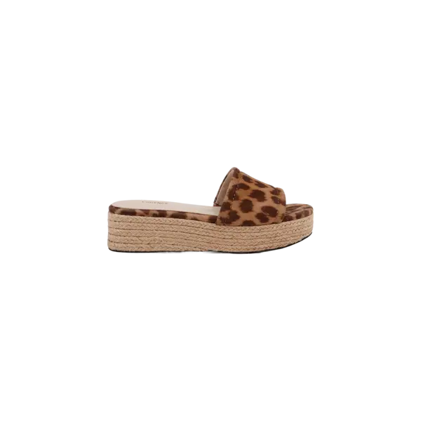 L'Agence Ramani Leopard Print Espadrille - Leopard Suede