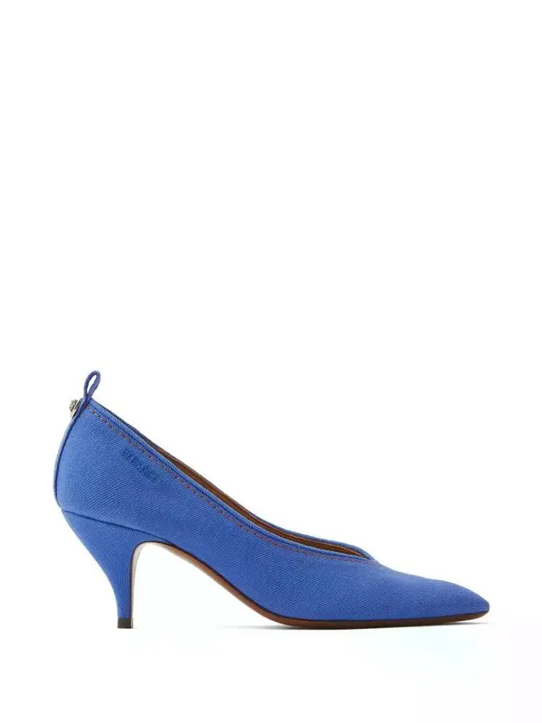 Versace Tina Denim Stiletto Pumps - Blue