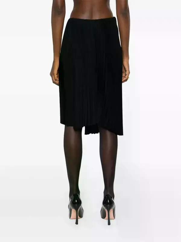 Saint Laurent Pleated Midi Skirt