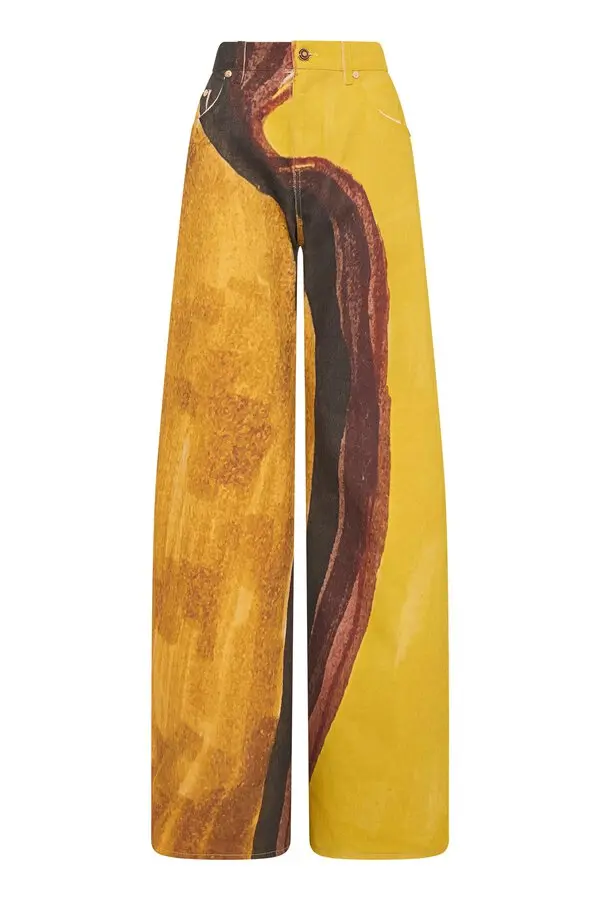 Gabriela Hearst Amoret Barrel-leg Jeans In Earth Multi Recycled Cotton Denim - Multicolor