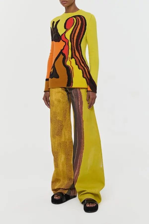 Gabriela Hearst Amoret Barrel-leg Jeans In Earth Multi Recycled Cotton Denim - Multicolor