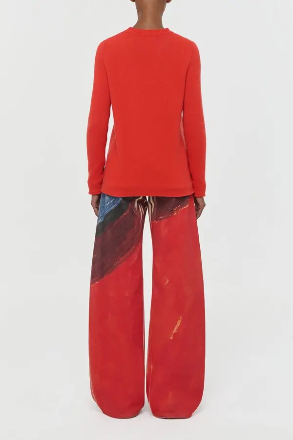 Gabriela Hearst Amoret Barrel-leg Jean In Air Multi Recycled Cotton Denim - Multicolor