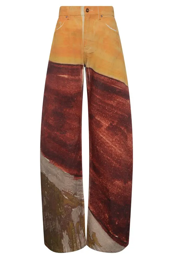 Gabriela Hearst Amoret Barrel-leg Jean - Multicolor