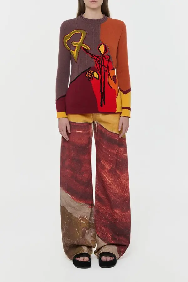 Gabriela Hearst Amoret Barrel-leg Jean - Multicolor