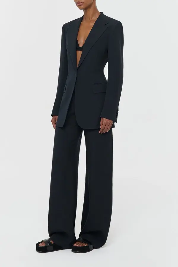 Gabriela Hearst Orren Blazer In Silk Wool Cady