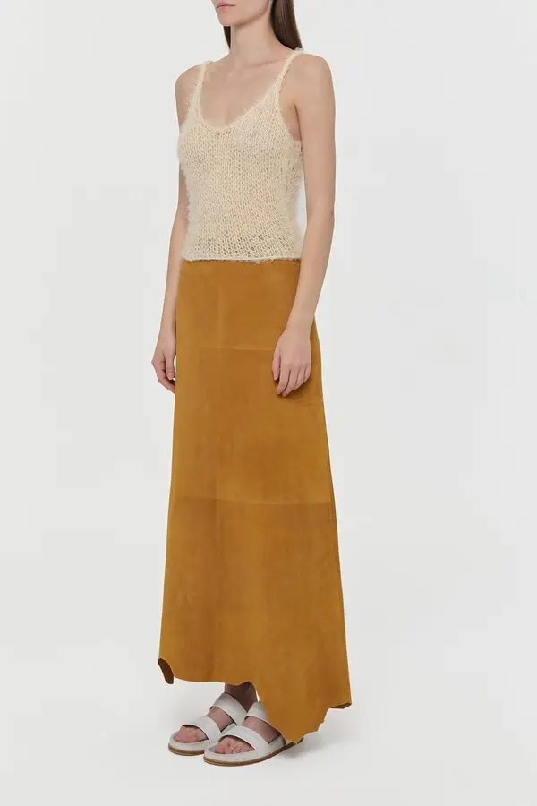 Gabriela Hearst Talor Raw Cut Maxi Skirt