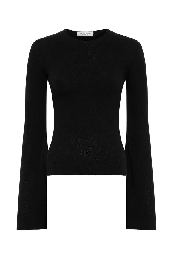 Gabriela Hearst Rafa Knit Top - Black