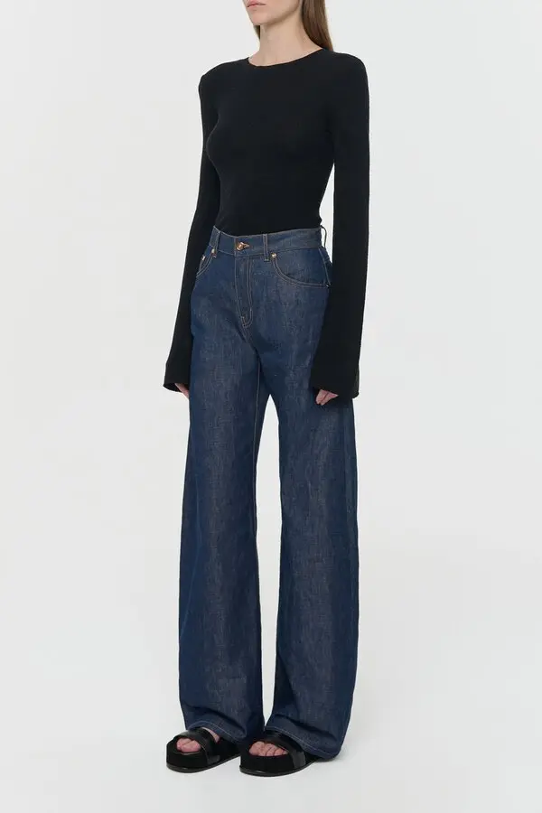 Gabriela Hearst Rafa Knit Top - Black