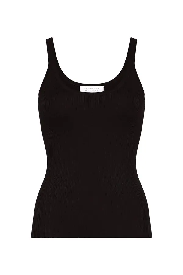 Gabriela Hearst Cashmere Silk Knit Tank Top - Black