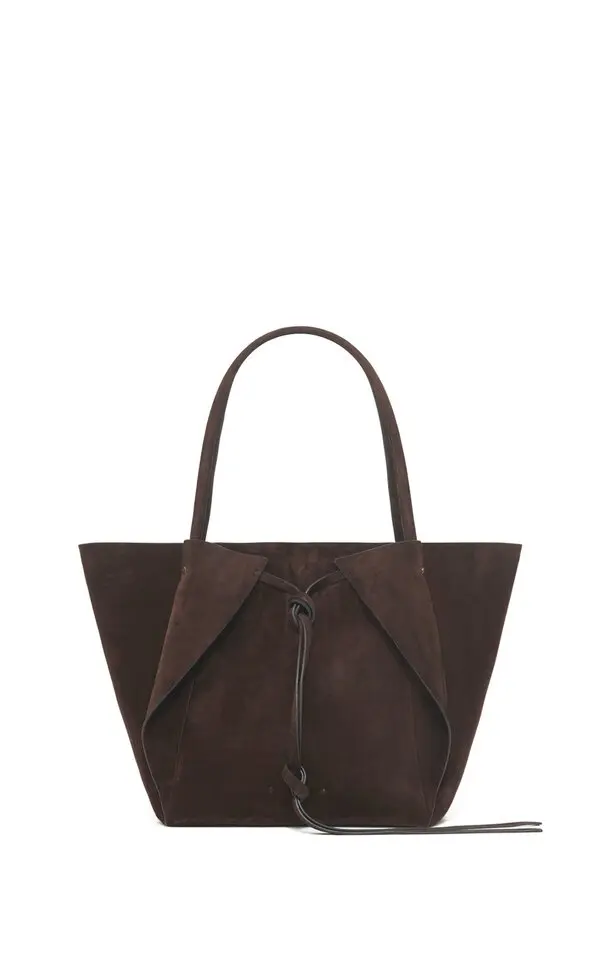 Gabriela Hearst Marija Suede Tote Bag - Chocolate