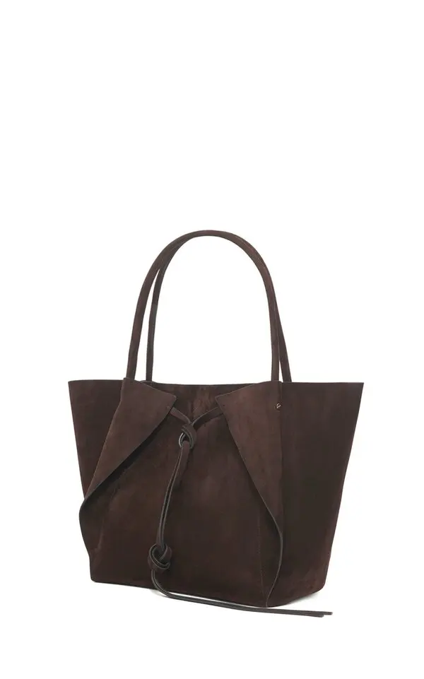 Gabriela Hearst Marija Suede Tote Bag - Chocolate