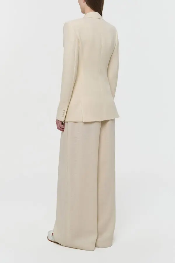Gabriela Hearst Gelos Wide-leg Alpaca Wool Trousers - Ivory