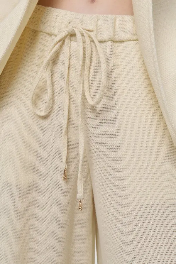 Gabriela Hearst Gelos Wide-leg Alpaca Wool Trousers - Ivory