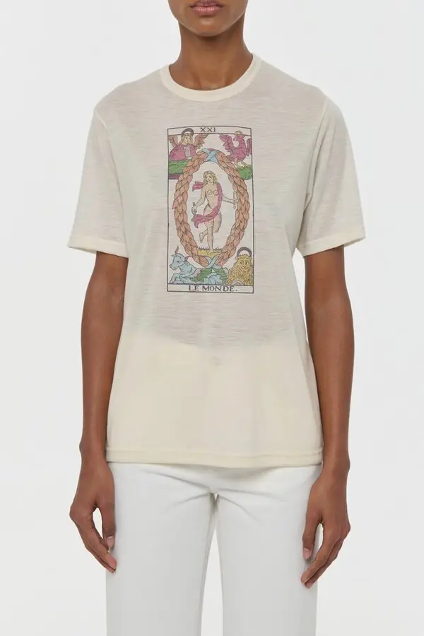 Gabriela Hearst Sayara Printed Cashmere T-shirt