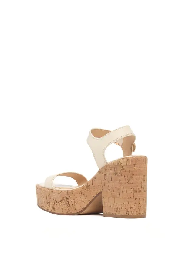Gabriela Hearst Sardis Platform Sandal In Nappa Leather - Cream