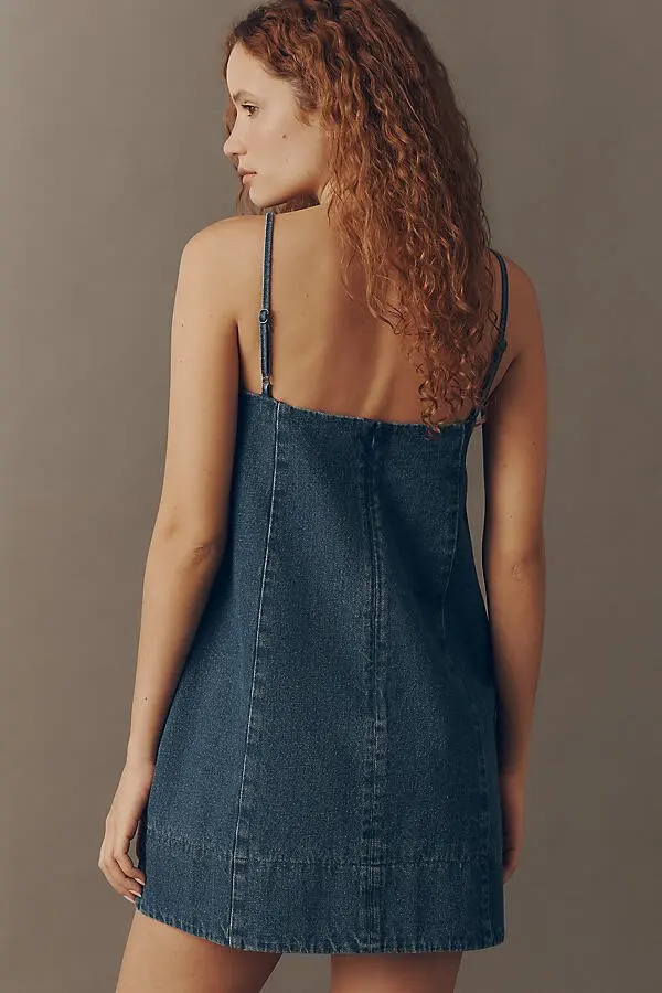 MARE MARE Cotton Denim Mini Dress