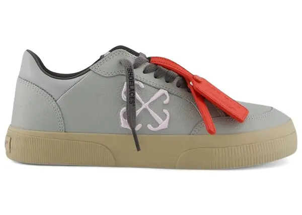 Off-White New Low Vulcanized Leather - Light Grey