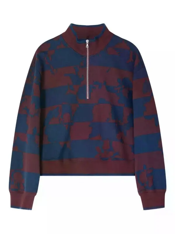 Dries Van Noten Printed Zipped Sweatshirt
