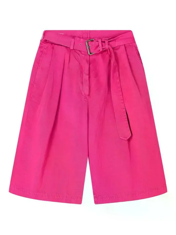 Dries Van Noten Belted Overdyed Bermuda Shorts