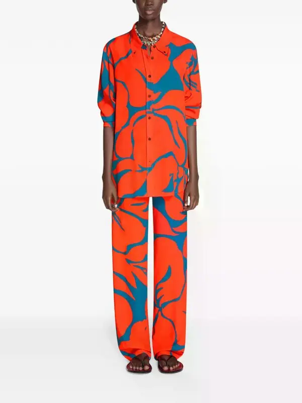 Dries Van Noten Floral-print Trousers
