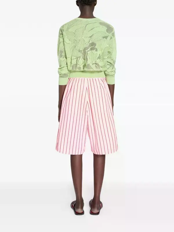 Dries Van Noten Striped Cotton Shorts