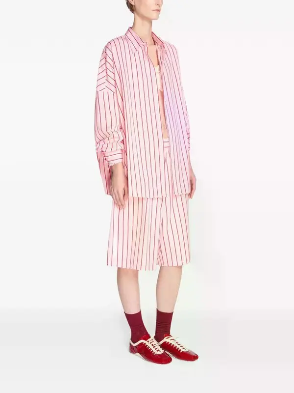 Dries Van Noten Striped Long Sleeve Shirt