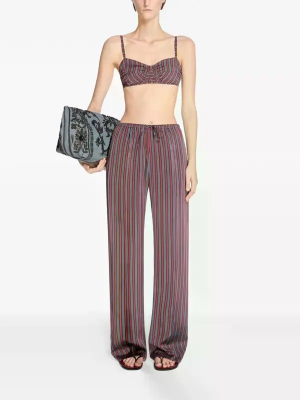 Dries Van Noten Elasticated Striped Trousers