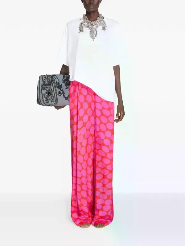 Dries Van Noten Pleated Printed Trousers