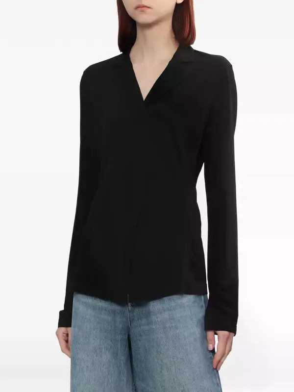 Helmut Lang V-neck Long-sleeve Top