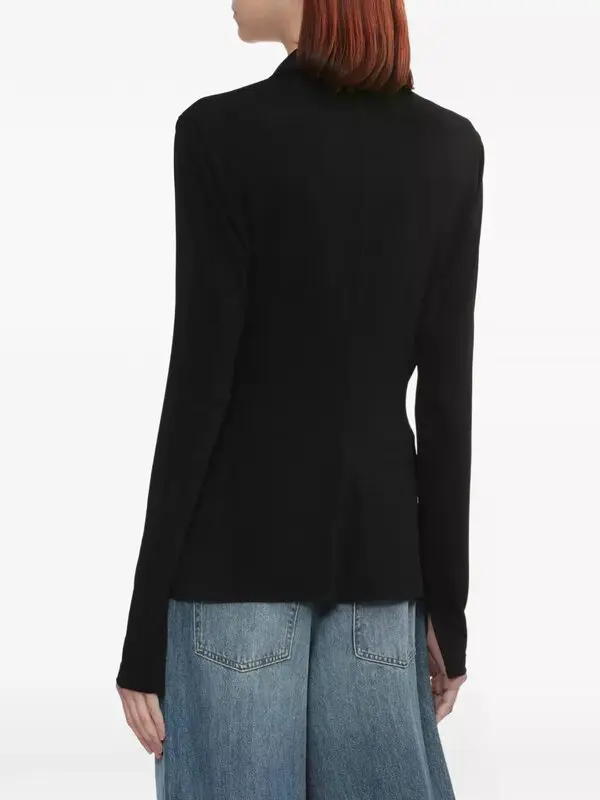 Helmut Lang V-neck Long-sleeve Top