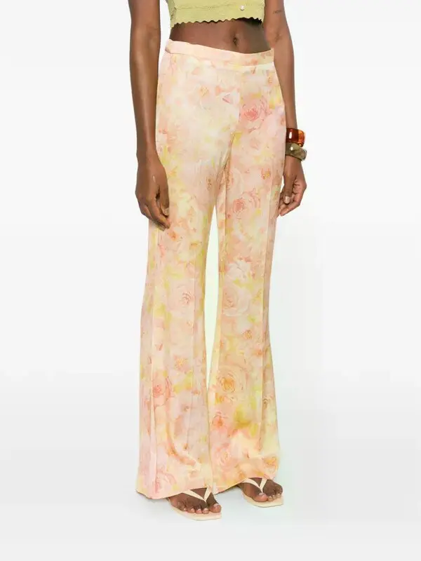 Sandro Floral-pattern Trousers