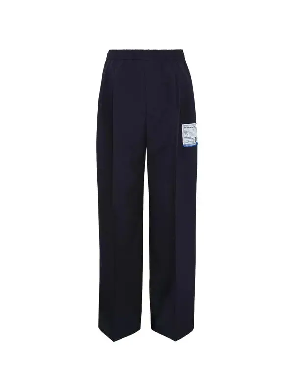 Mihara Yasuhiro Logo Straight-leg Trousers - Blue
