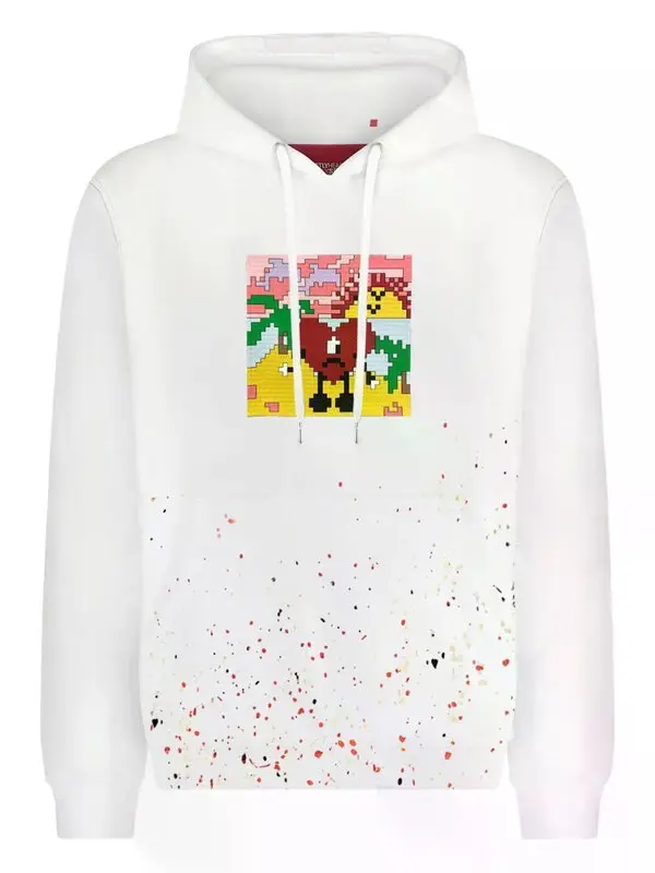 MOSTLY HEARD RARELY SEEN Summer Without You Paint-splatter Hoodie - White