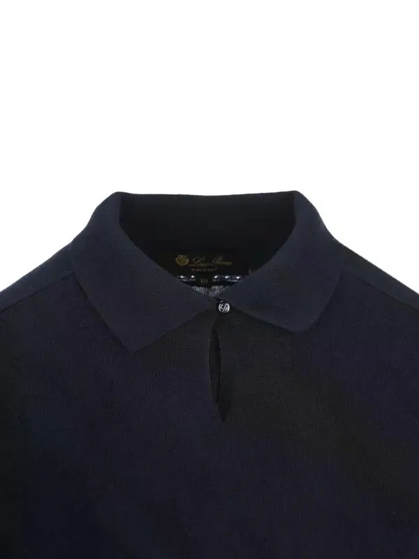 Loro Piana Collared Polo Top