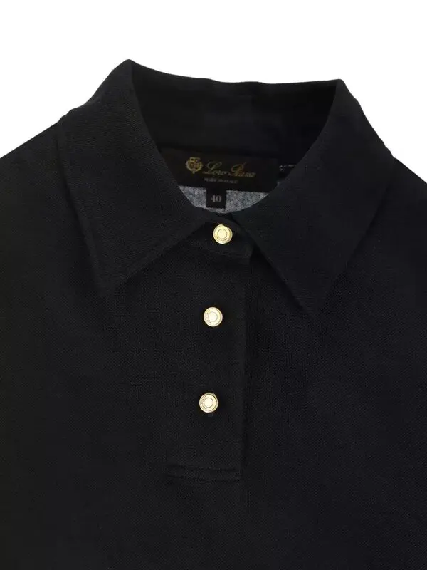 Loro Piana Buttoned Polo Top