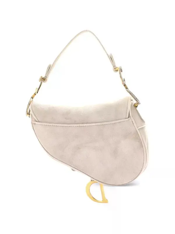 Dior Saddle Mini Shoulder Bag - Grey