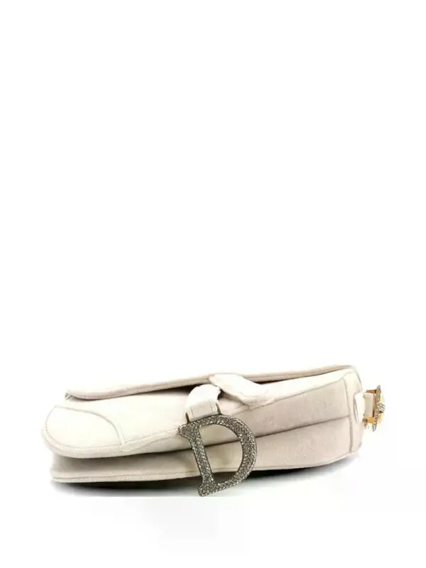 Dior Saddle Mini Shoulder Bag - Grey