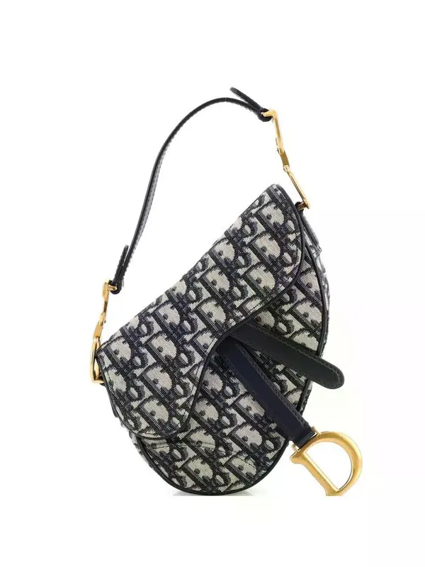 Dior Saddle Handbag Oblique Canvas Mini Shoulder Bag