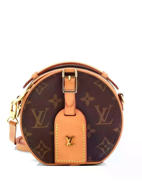 LOUIS VUITTON Mini Boite Chapeau Bag Monogram Canvas Crossbody Bag - Brown