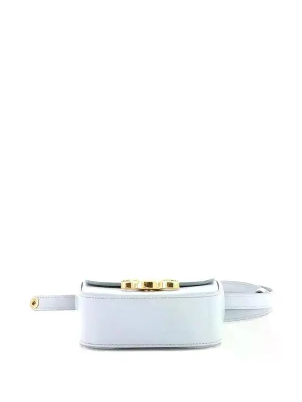 Celine Triomphe Shoulder Bag Smooth Calfskin Mini - Blue