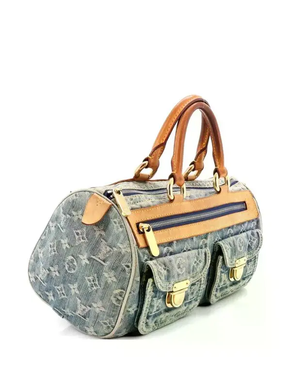 LOUIS VUITTON Neo Speedy Bag Denim Handbag - Blue
