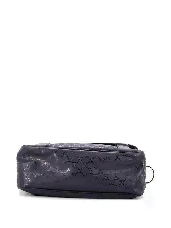 Gucci Gg Imprime Diaper Flap Crossbody Bag - Blue