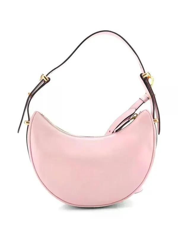 Prada Arque Half Moon Leather Hobo Bag