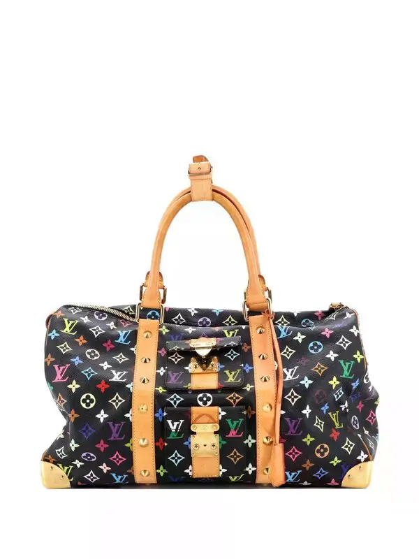 LOUIS VUITTON Keepall Bag Monogram Multicolor 45 Travel Bag - Black