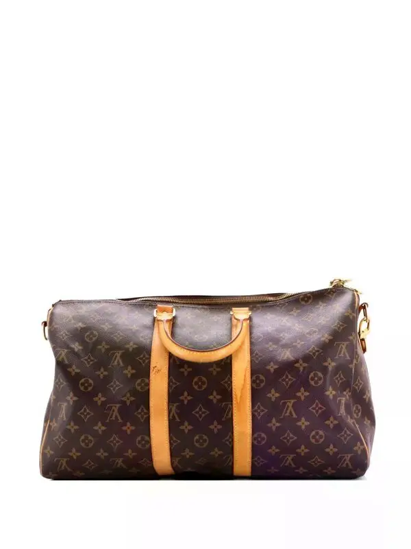 LOUIS VUITTON Keepall Bandouliere Bag Monogram Canvas 45 Travel Bag - Brown