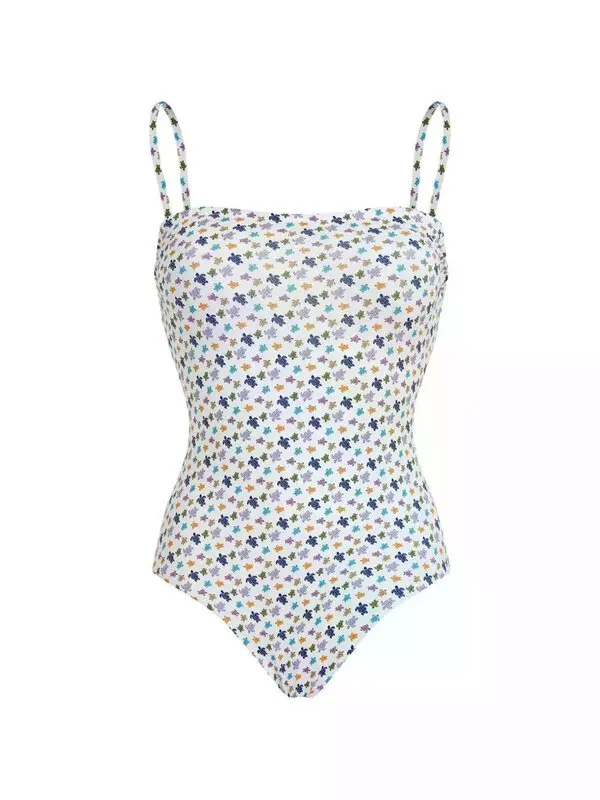 Vilebrequin Micro Ronde Des Tortues Swimsuit - White